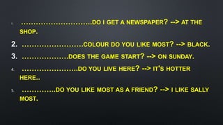 Wh questions post | PPTX