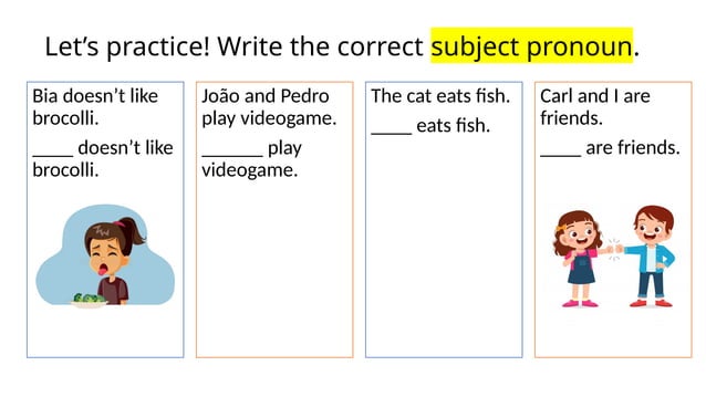 Wh- Questions, subject object pronouns, atividades.pptx