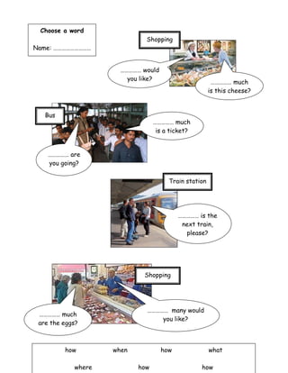 Wh question words | PDF