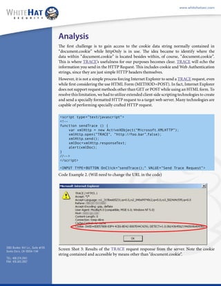 XST - Cross Site Tracing | PDF
