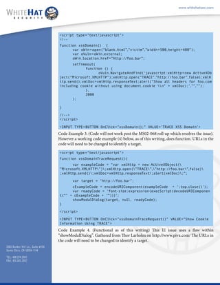 XST - Cross Site Tracing | PDF