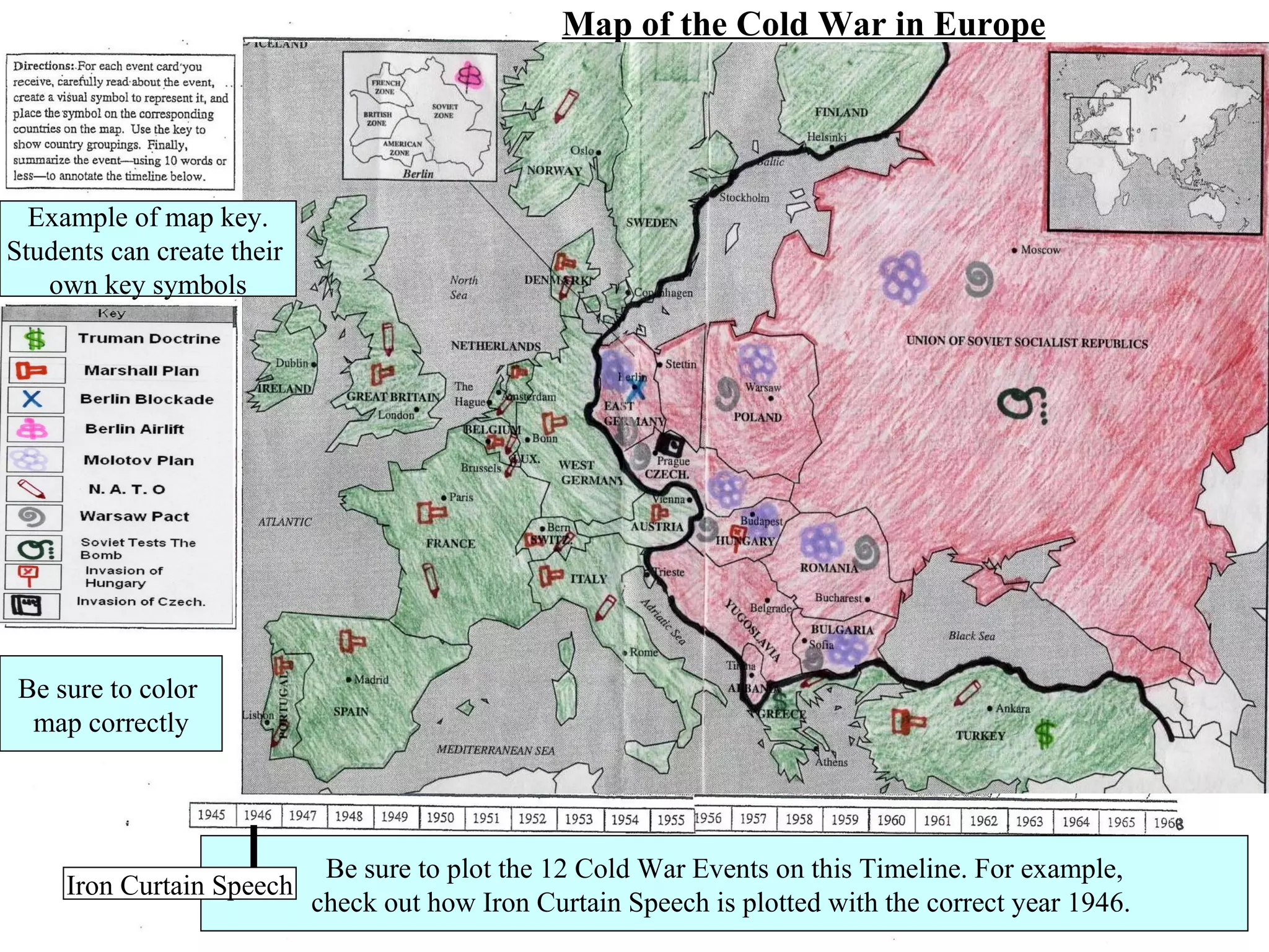 Cold War Map and Timeline | PPT