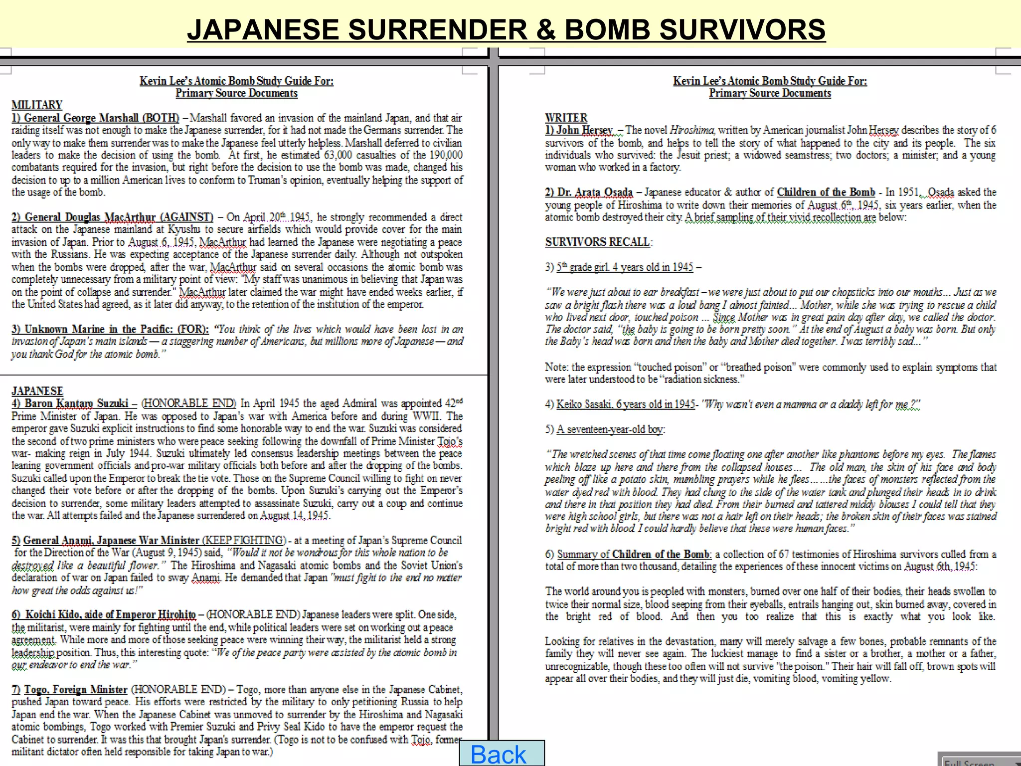 WWII 7 Pacific Bomb Fact | PPT