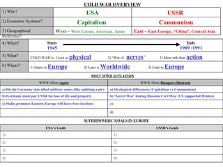 Cold War Overview | PPT