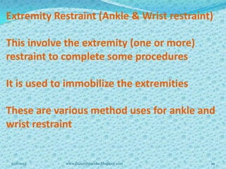 Extremity Restraints