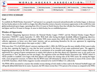 2006 World Hockey Association Plan | PPT