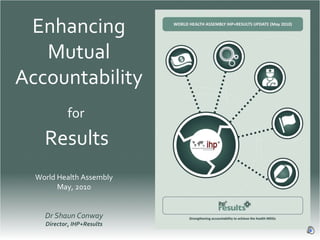World Health Assembly 2010 Mutual Accountability | PPT