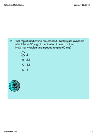 Whack a-mole review | PDF