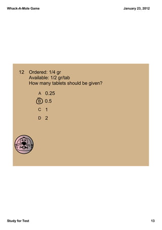 Whack a-mole review | PDF