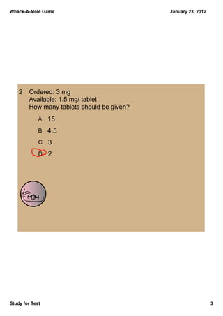 Whack a-mole review | PDF