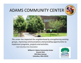 William H. Adams Foundation Introduction | PDF | Developmental Sites ...