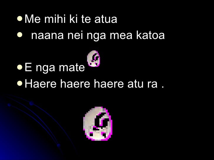 Whaikoreo Maori Speech Instructions