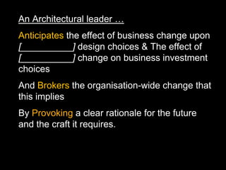 Architectural Leadership | PPTX