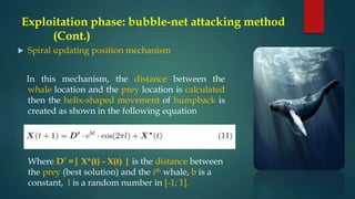 Whale optimizatio algorithm | PPTX