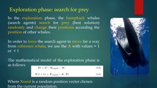Whale optimizatio algorithm | PPTX