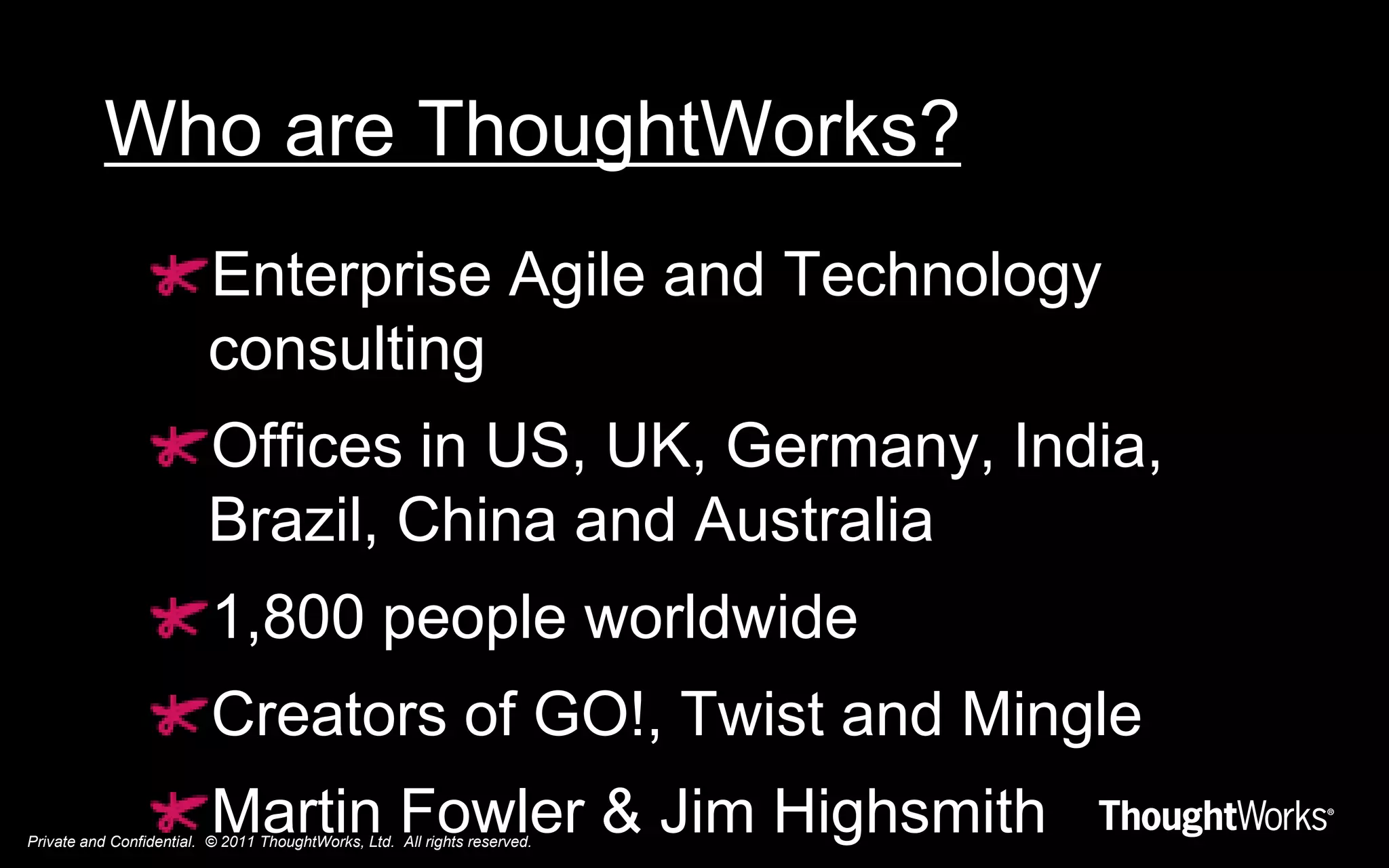 I Don't Do Agile. I Am Agile | PPT