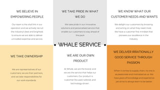 Whale Logistics Values | PDF