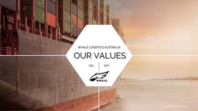 Whale Logistics Values | PPT