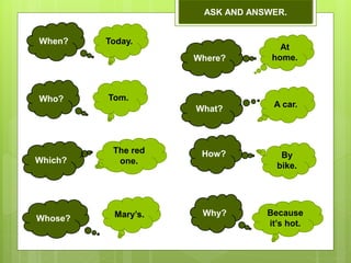Wh and yes no question (1) | PPTX
