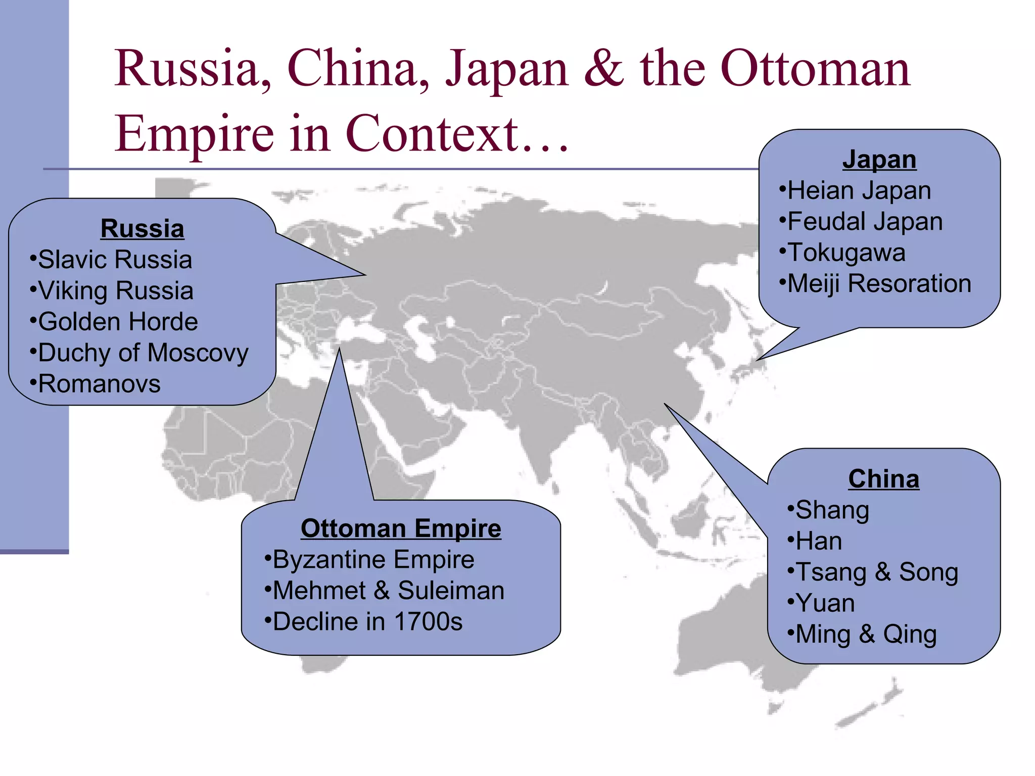 WHAP 19th Century Japan, Russia, China, Ottoman Empire | PPT