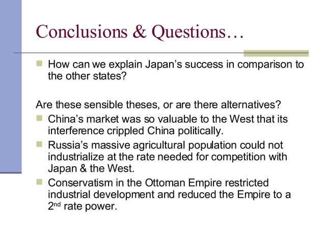 WHAP 19th Century Japan, Russia, China, Ottoman Empire | PPT