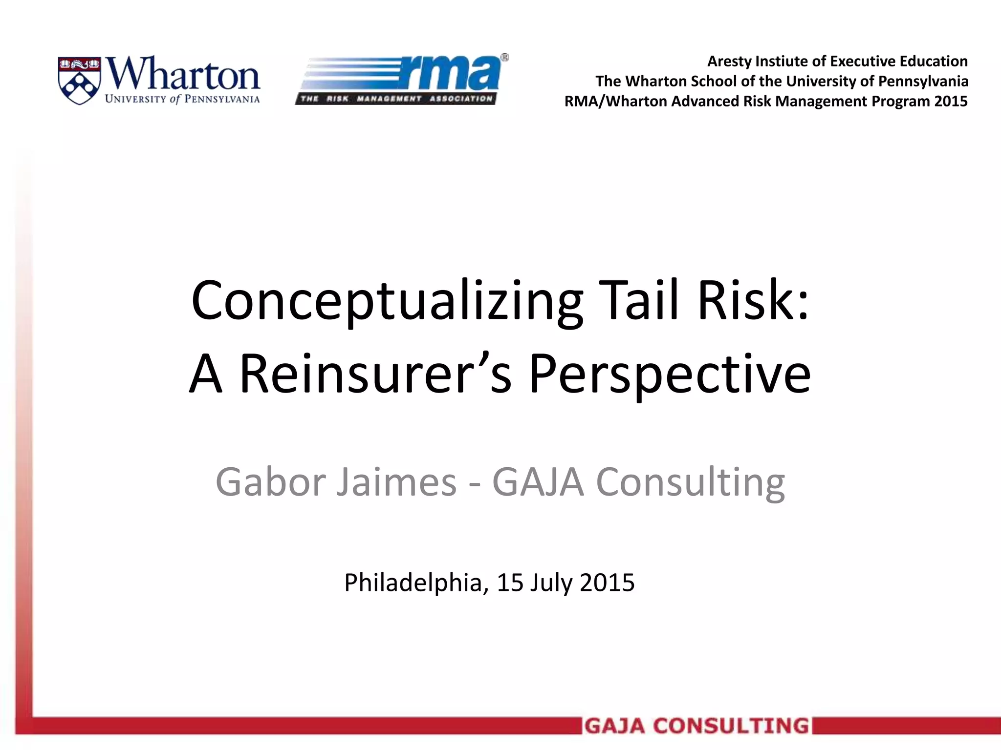 Conceptualizing Tail Risk | PPTX