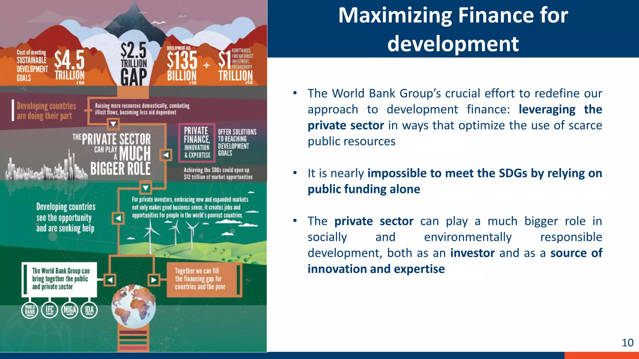 Sustainable Development Finance, Current Trends and Maximizing Impact | PPT