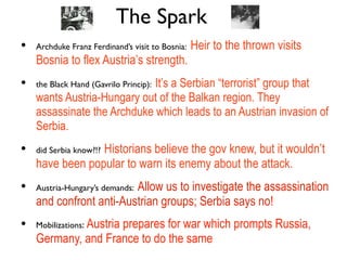 Causes of World War I--annotated version | PPT