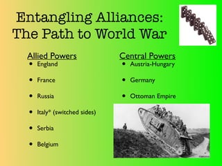 Causes of World War I--annotated version | PPT