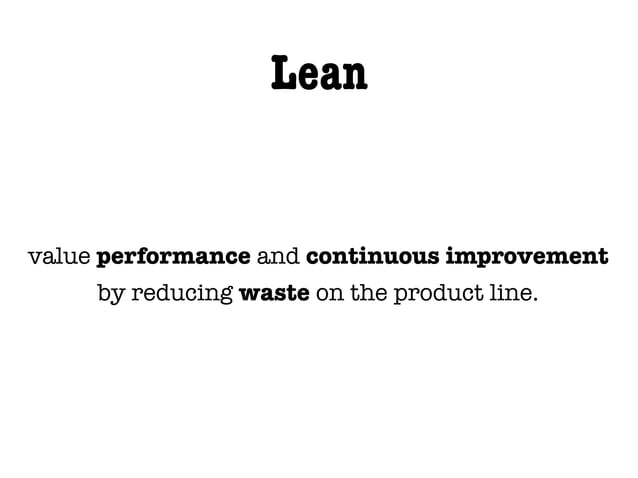 What does it mean to be lean | PDF | Startups | Business