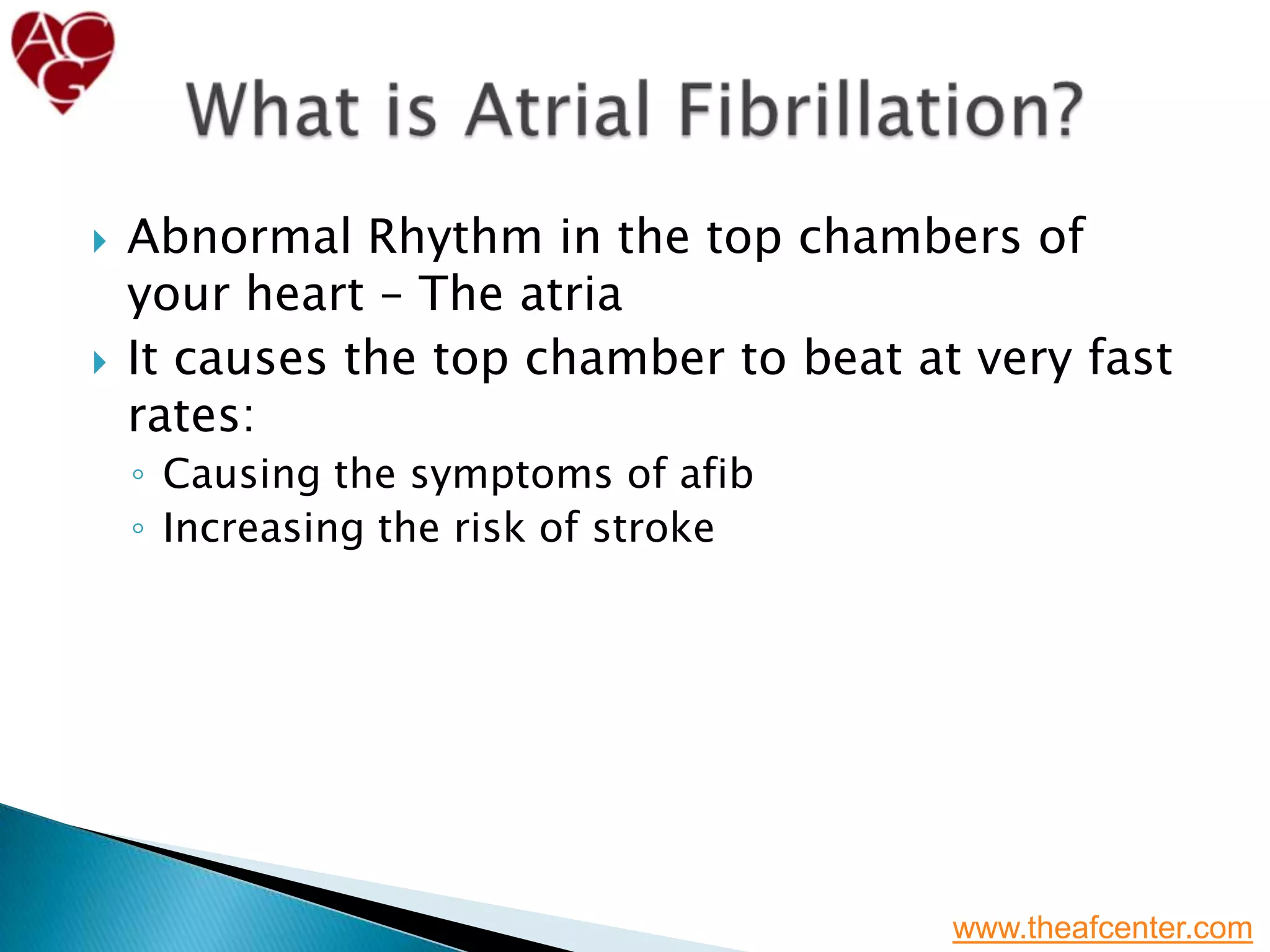 What is atrial fibrillation? | PPTX
