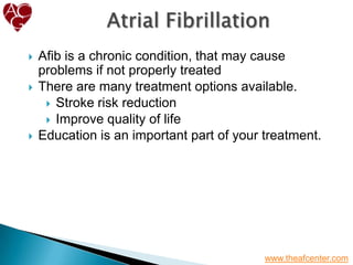 What is atrial fibrillation? | PPTX