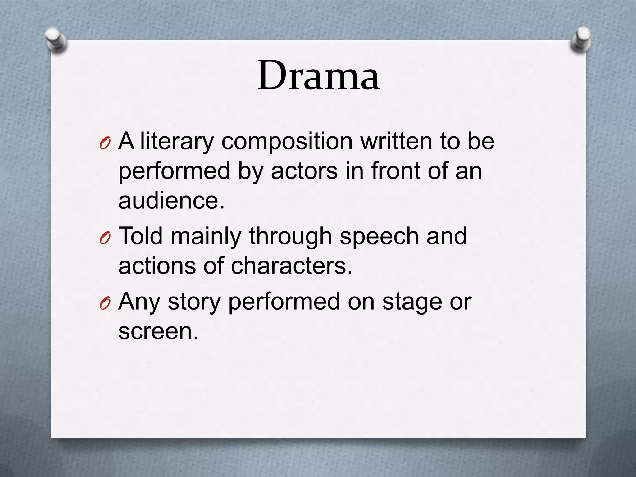 What is drama | PPTX