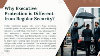 What Are Executive Protection Services, And When Are They Needed? | PDF