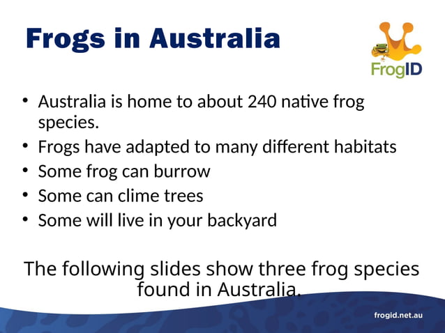 Frogs, their features and amphibious evolution | PPTX