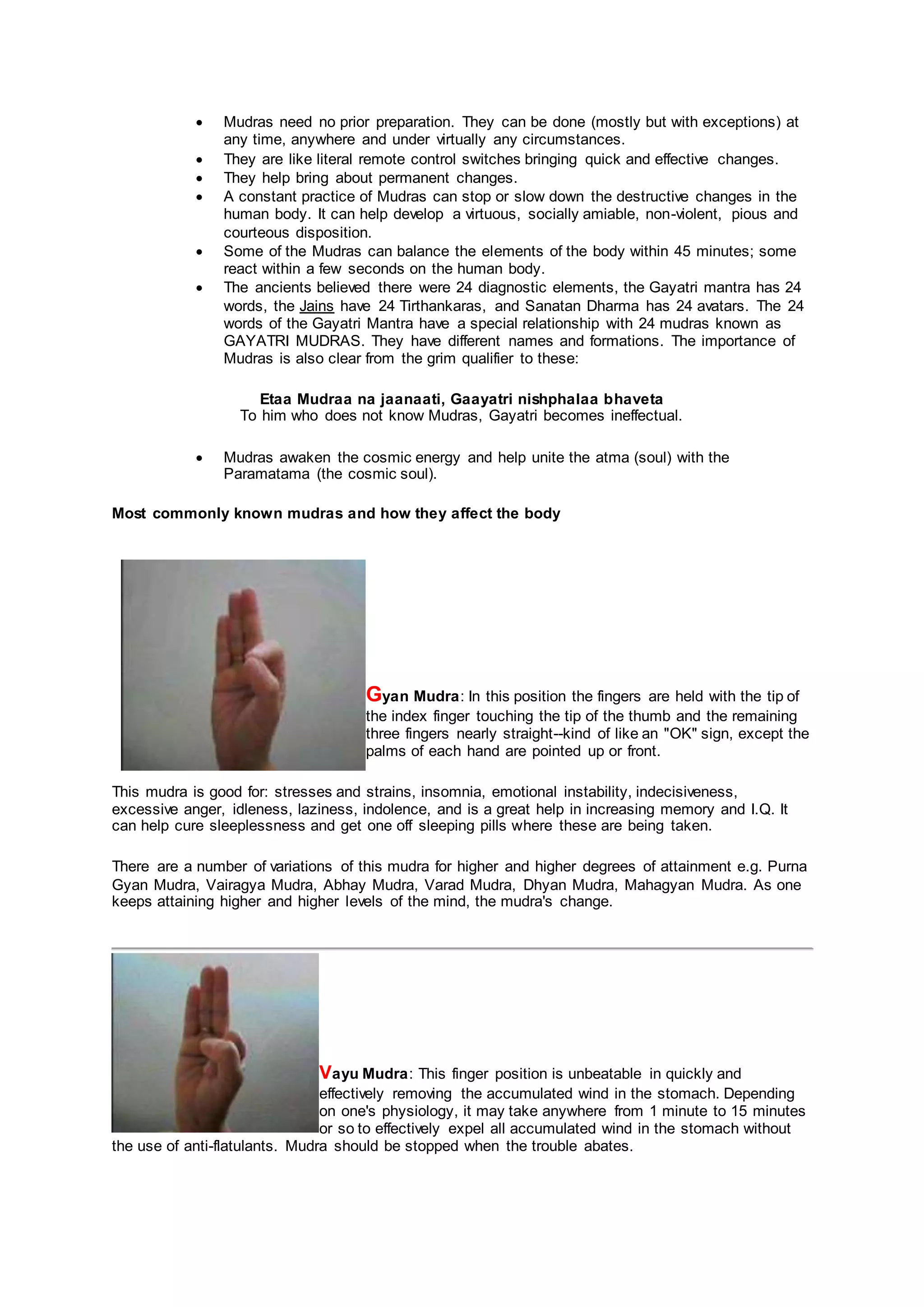 What are mudras | DOCX