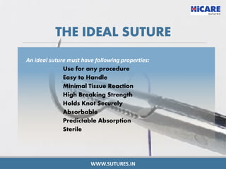 What are Sutures and Types of Sutures | PDF