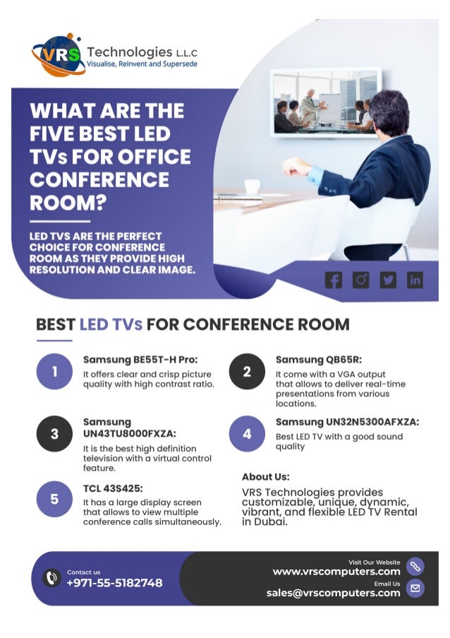 What are the 5 Best LED TVs for Office Conference Room? | PDF