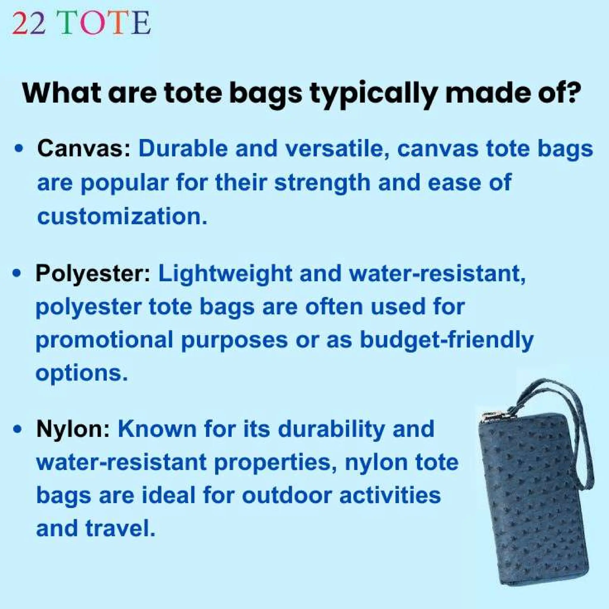 What materials are typically used to make tote bags? | PDF