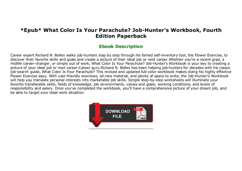 Epub What Color Is Your Parachute Job Hunter s Workbook Fourth epub-what-color-is-your-parachute-job-hunter-s-workbook-fourth