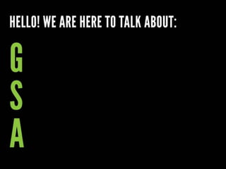 What Does GSA Stand For? | PDF