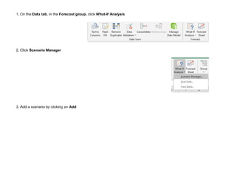 What if-analysis scenarios | PDF