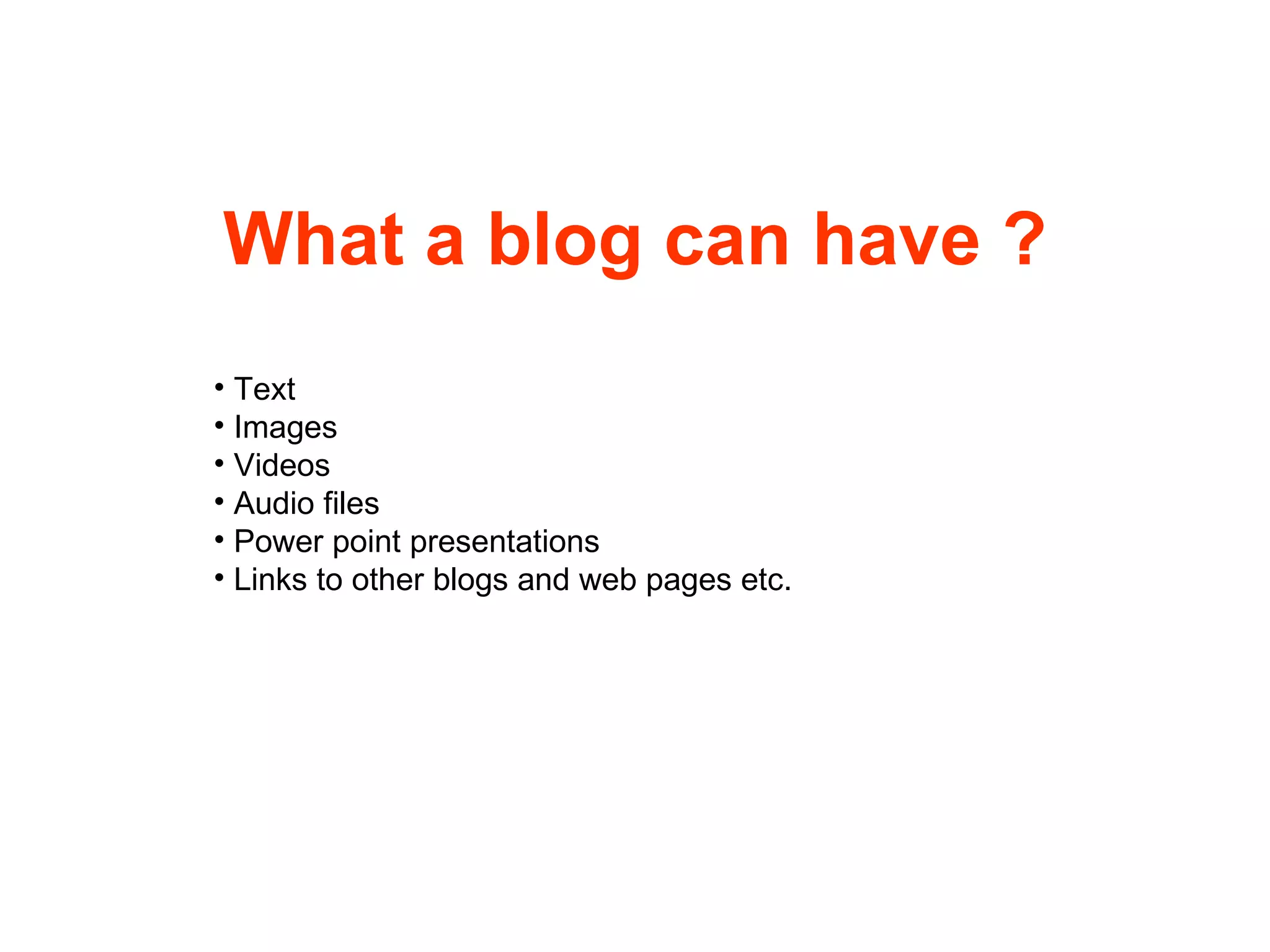 What is a blog? | PPT