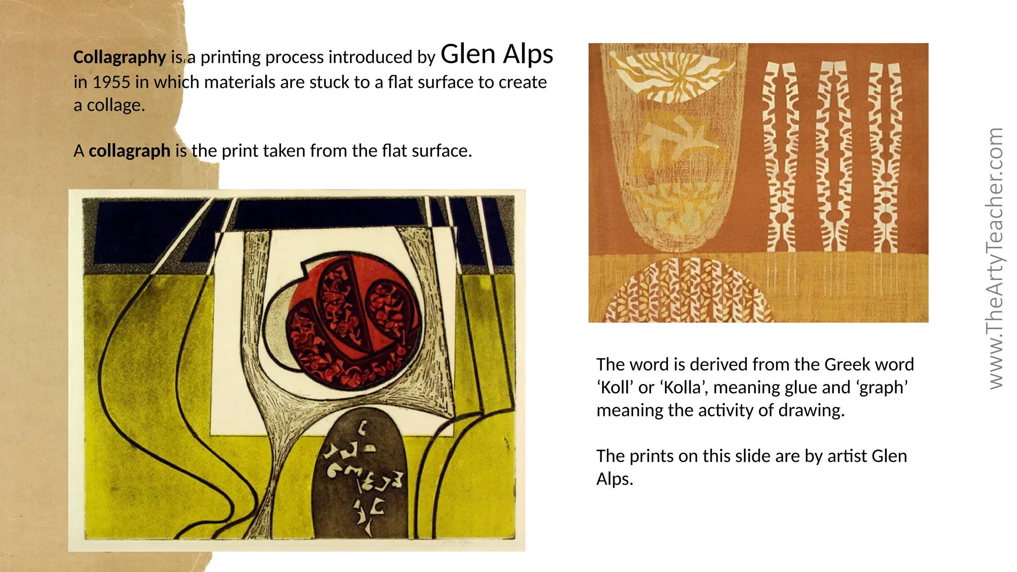 What is a collagraph printing created? 4th grade | PPTX