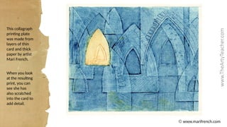 What is a collagraph printing created? 4th grade | PPTX