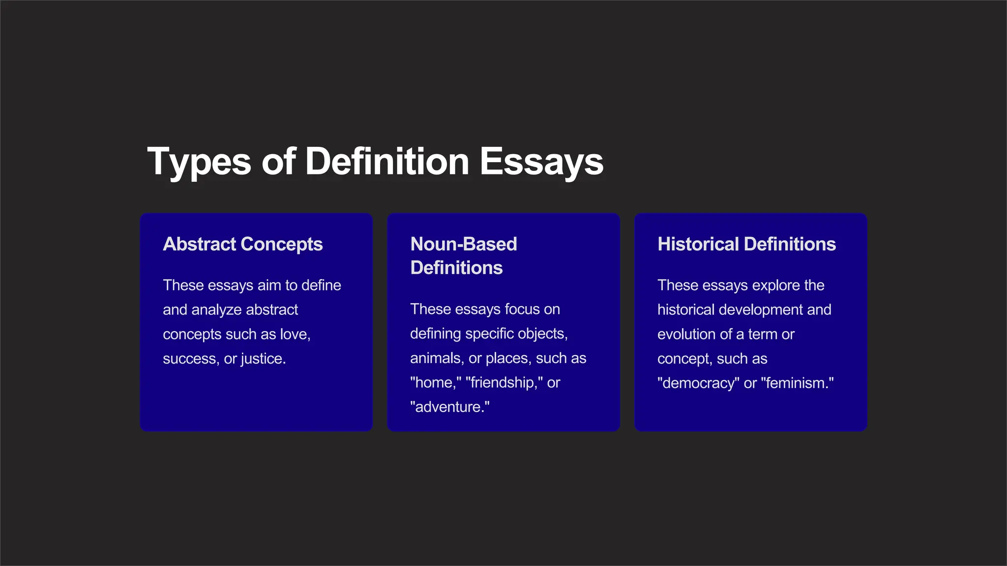 What Is a Definition Essay: Know the Meaning and Its Types | PPTX