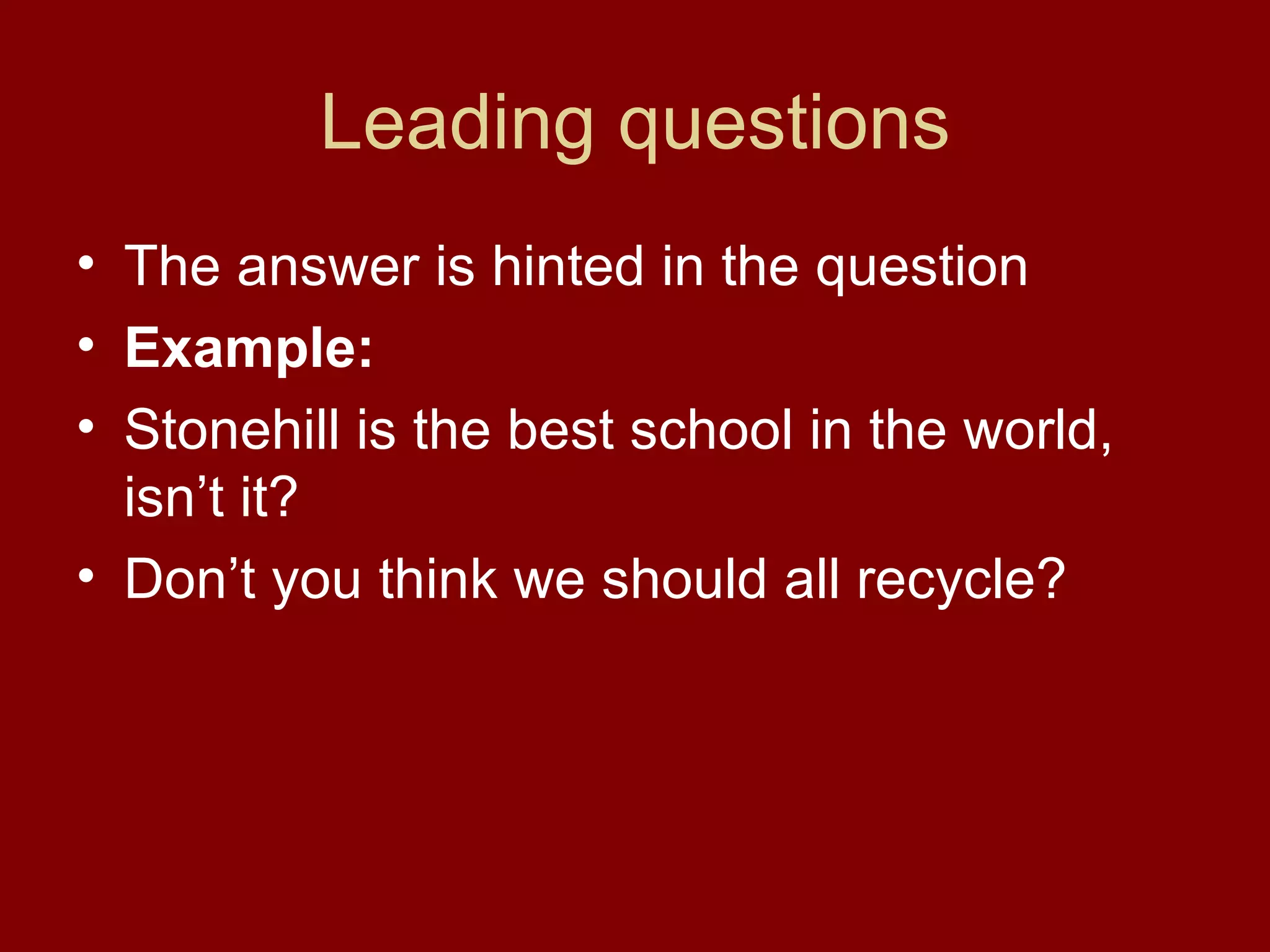 What is a good question.ppt