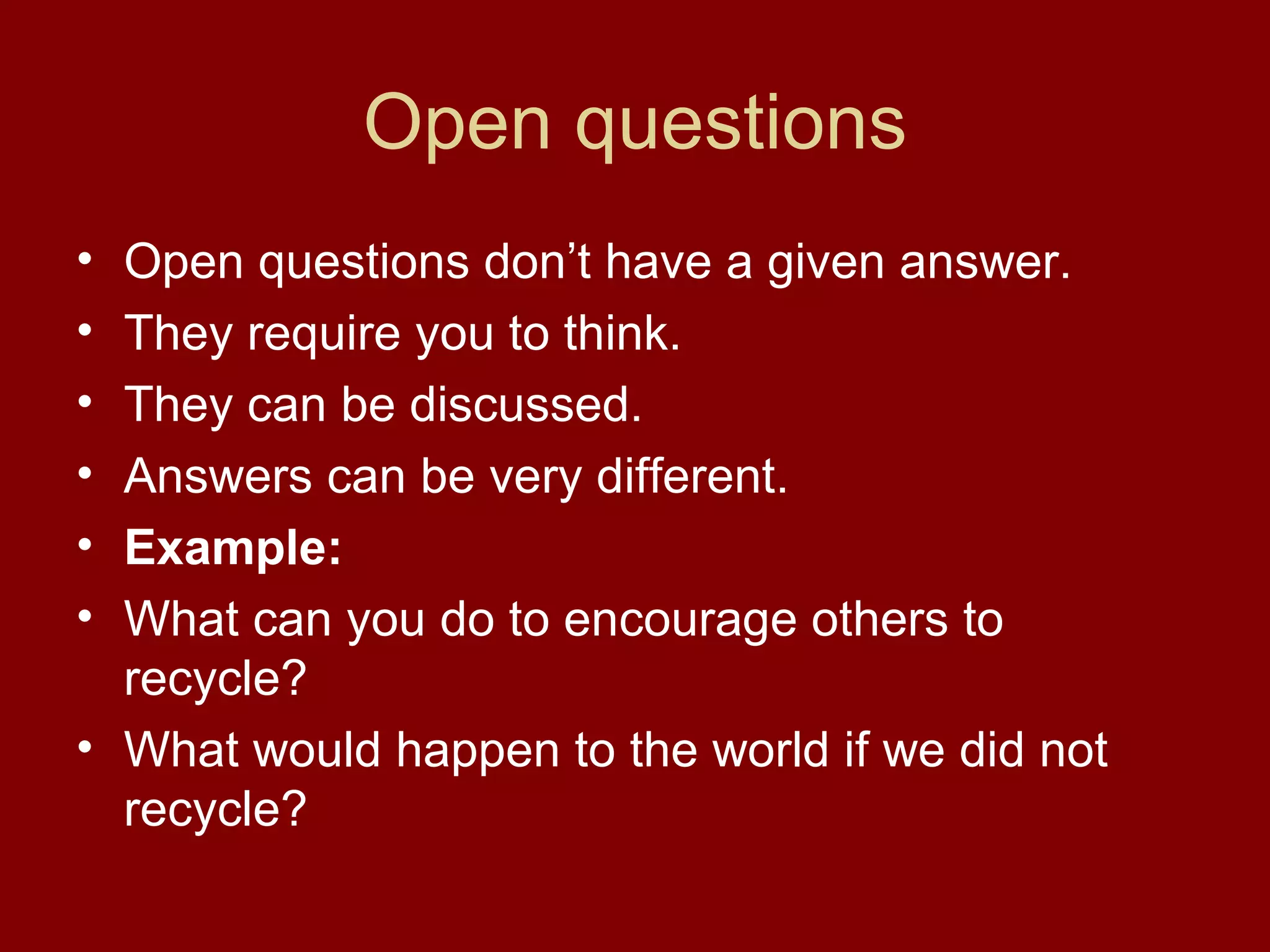 What is a good question.ppt