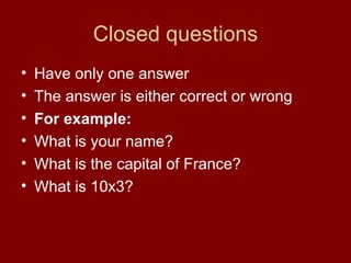 What is a good question.ppt