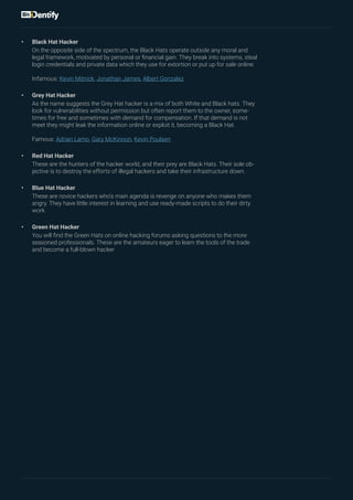 What is a Hacker (part 1): Types, tools and techniques | PDF